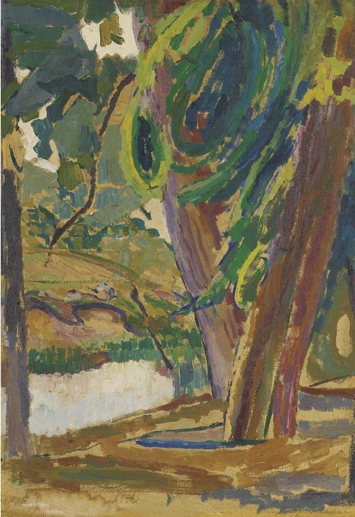 Duncan Grant | The Group at Asheham: Adrian Stephen, Virginia Woolf ...