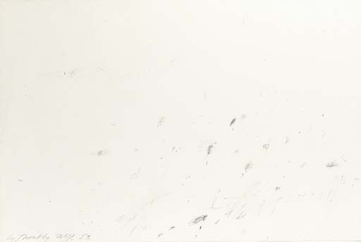 Cy Twombly | Sperlonga drawing (1959) | MutualArt