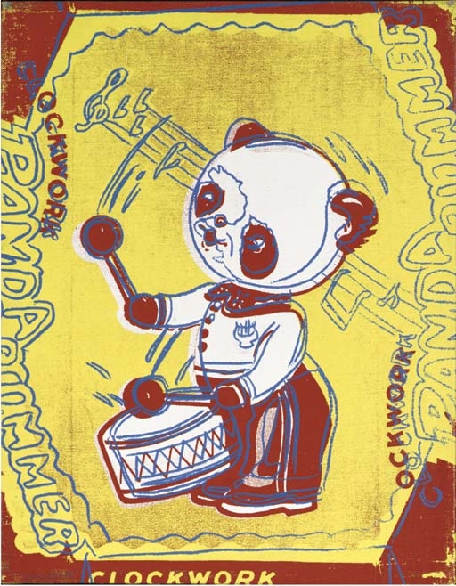 Andy Warhol | Clockwork Panda Drummer (from the Toy Series) (1983) | MutualArt