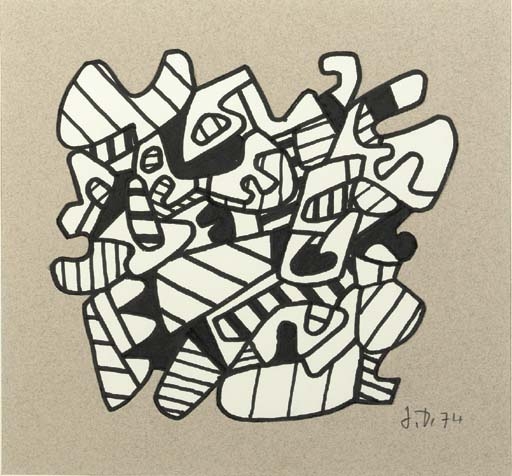 Jean Dubuffet | Motif (1974) | MutualArt