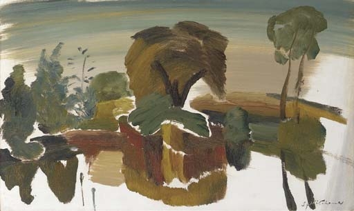 Ivon Hitchens | Boy at Breakfast (1943) | MutualArt