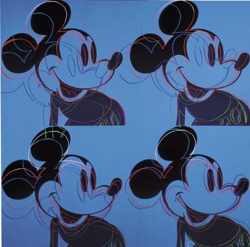 Andy Warhol | Quadrant Mickey Mouse (1981) | MutualArt