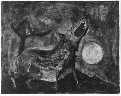 Rufino Tamayo | Perro aullando a la luna | MutualArt