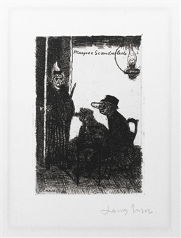 James Ensor | Squelettes voulant se chauffer (Skeletons wishing to warm ...