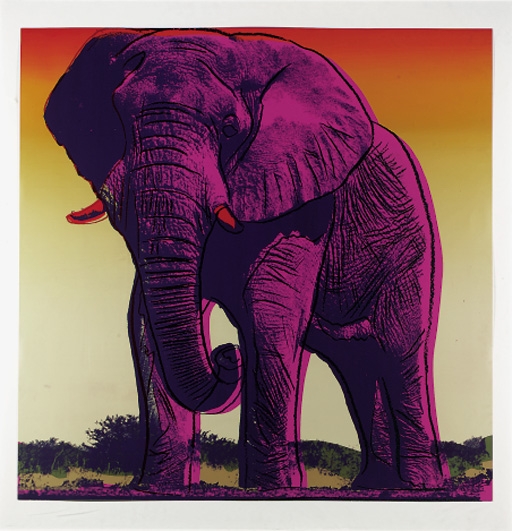 Andy Warhol | African Elephant: One Plate from Endangered Species (1983 ...