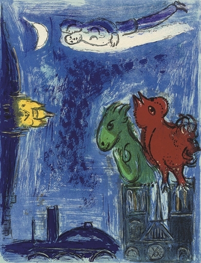 Marc Chagall | Les Monstres de Notre Dame from Derrière Le Mirroir ...