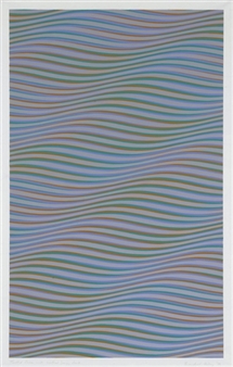 Bridget Riley | Twisted Curve with Neutral Grey, Dark (1976) | MutualArt