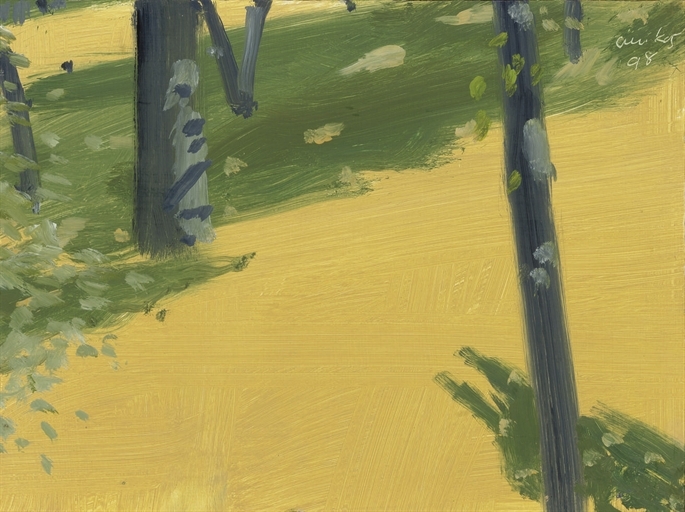 Alex Katz | Beach Scene, Yellow Flower | MutualArt
