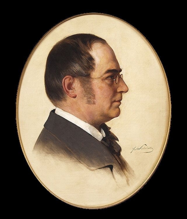 Franz Xaver Winterhalter | Bildnis Dr. Uhland. Brustbild im Profil ...