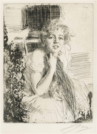 Anders Zorn | Emma Rasmussen (1904) | MutualArt