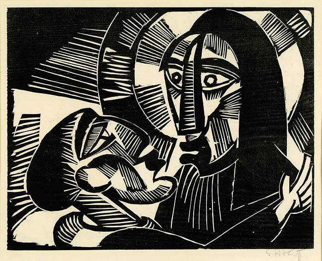 Karl Schmidt-Rottluff | Christus und Judas (1918) | MutualArt