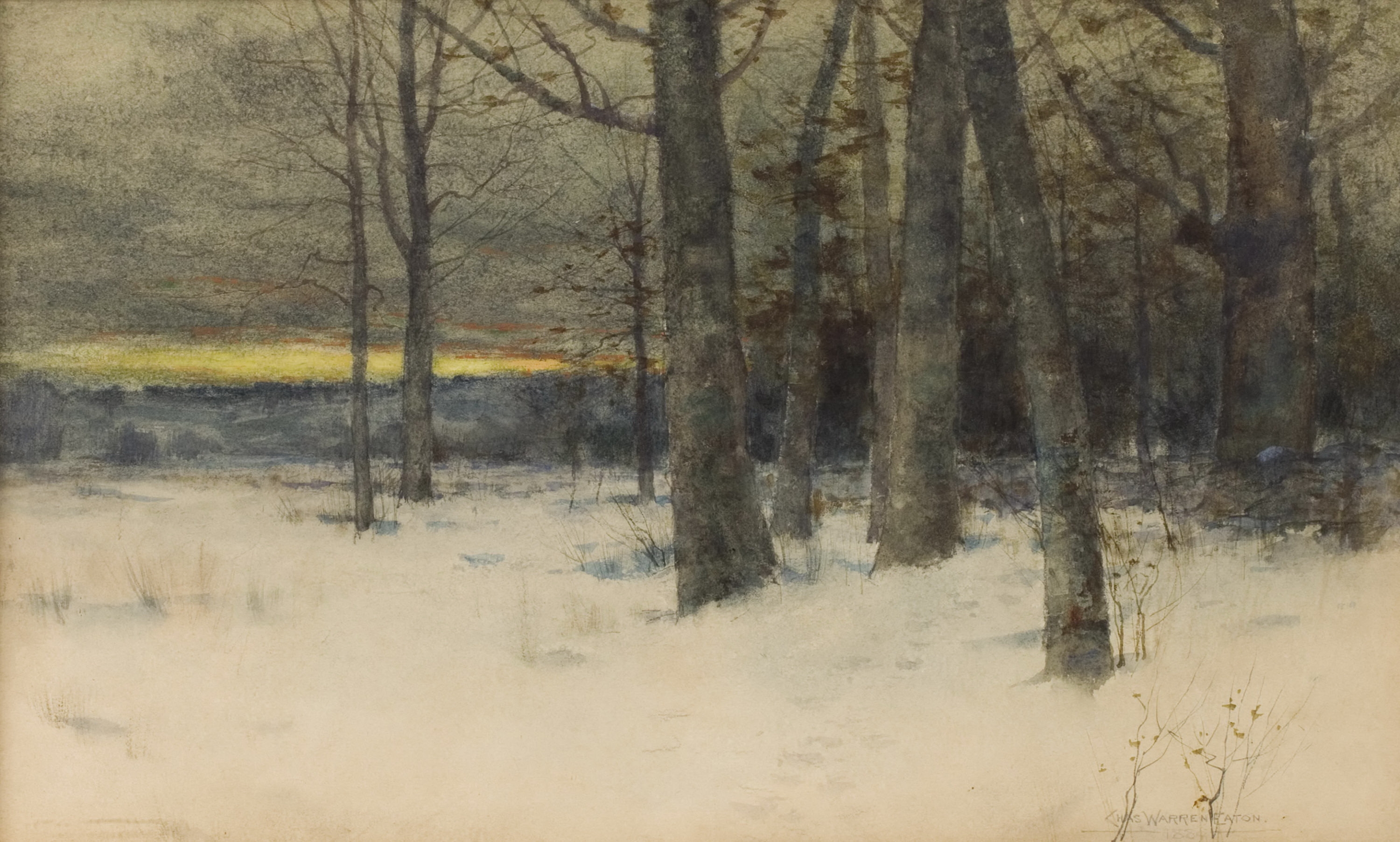 Charles Warren Eaton | Winter Landscape (1899) | MutualArt