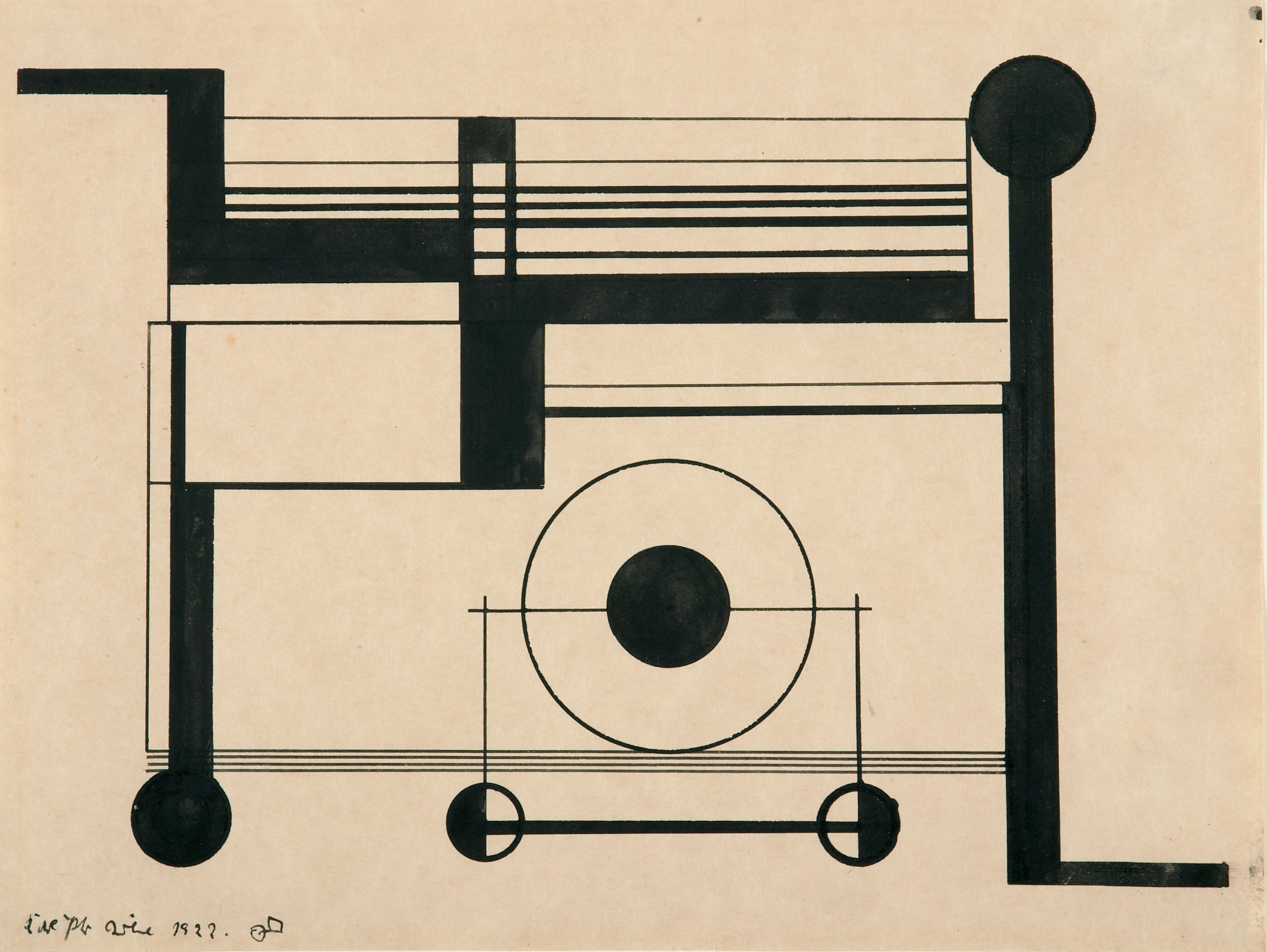 Karl Peter Röhl | Komposition (1922) | MutualArt
