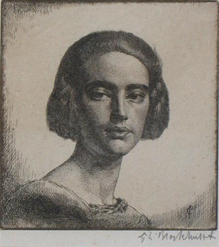 Gerald Leslie Brockhurst | PEPITA, 1922 (MRS BOBBY HAZELTON ROSS) (1922 ...