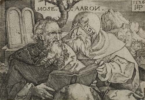 Hans Sebald Beham | Moses and Aaron (1526) | Artwork performance at ...