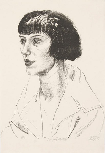 Otto Dix | Frau Otto Mueller (1923) | MutualArt