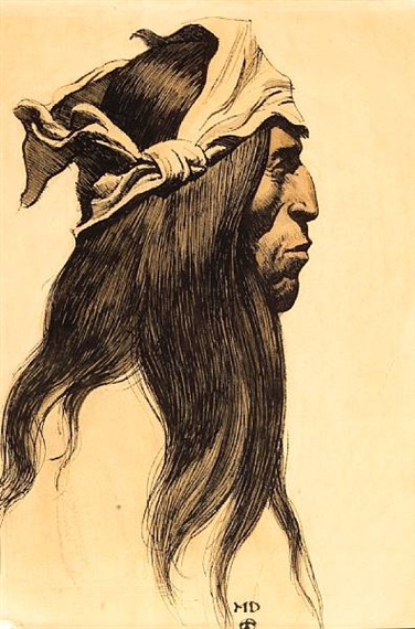 Maynard Dixon | A Portrait of an Indian | MutualArt
