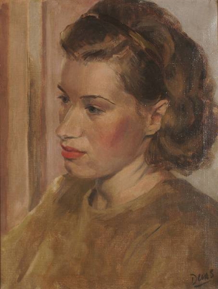 Anthony Devas | Portrait of Daphne Charlton (1930) | MutualArt