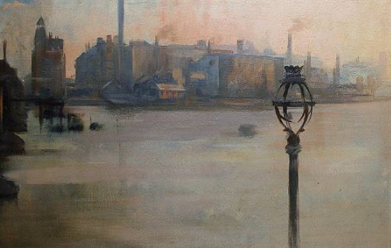 John Napper | Battersea - The factory (1946) | MutualArt