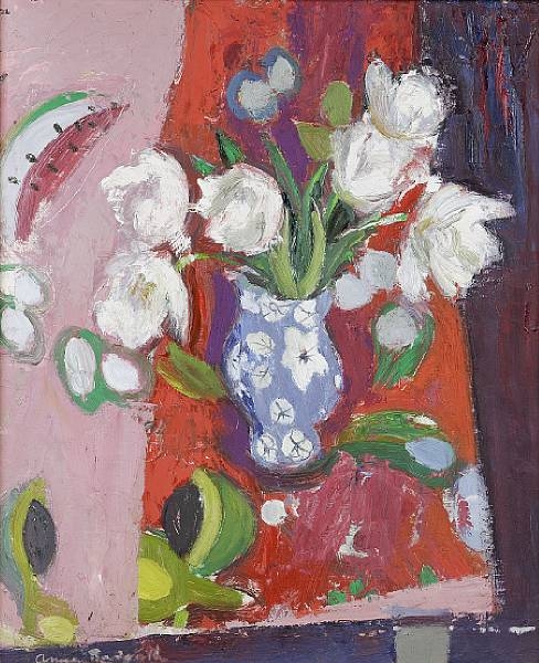 Anne Redpath | WHITE ROSES | MutualArt