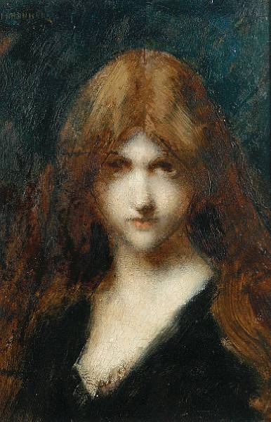Jean-Jacques Henner | Head study of a girl | MutualArt