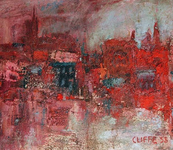 Henry Cliffe | Townscape (1958) | MutualArt