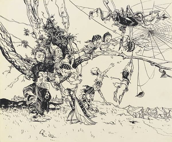 Arthur Rackham | A portrait of the artist's daughter, Barbara (1915 ...