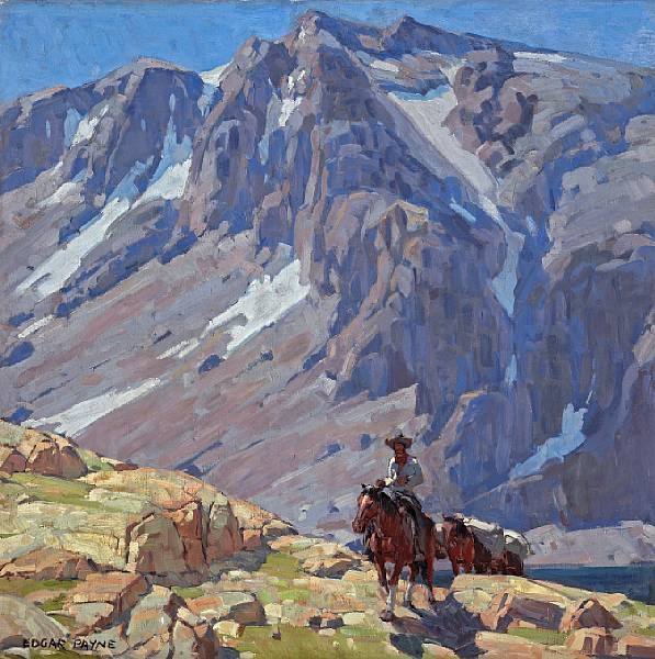 Edgar Alwin Payne | Packing in the Sierras | MutualArt