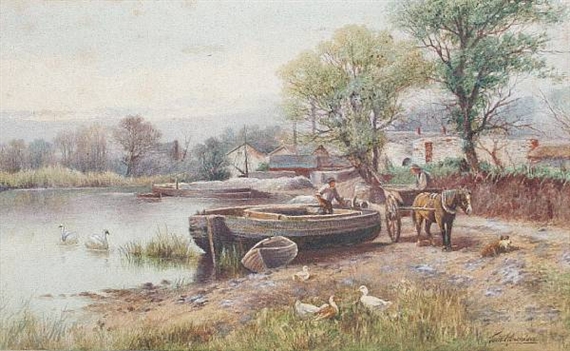 Thomas Rowden | Unloading the boat | MutualArt