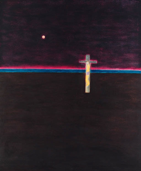 Craigie Aitchison | Crucifixion II (1987) | MutualArt