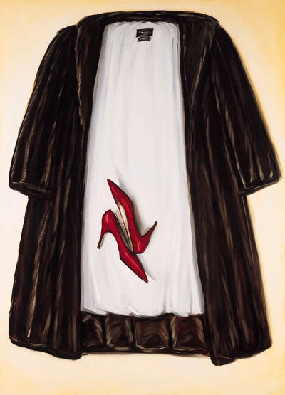 Lisa Milroy | Fur Coat and Shoes | MutualArt