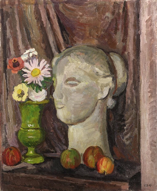 Vanessa Bell | Still life with classical head | MutualArt