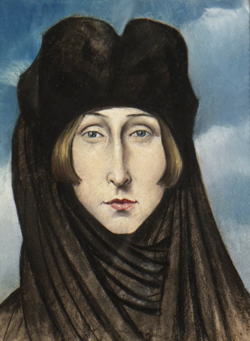 Christopher Richard Wynne Nevinson | Portrait of Edith Sitwell | MutualArt