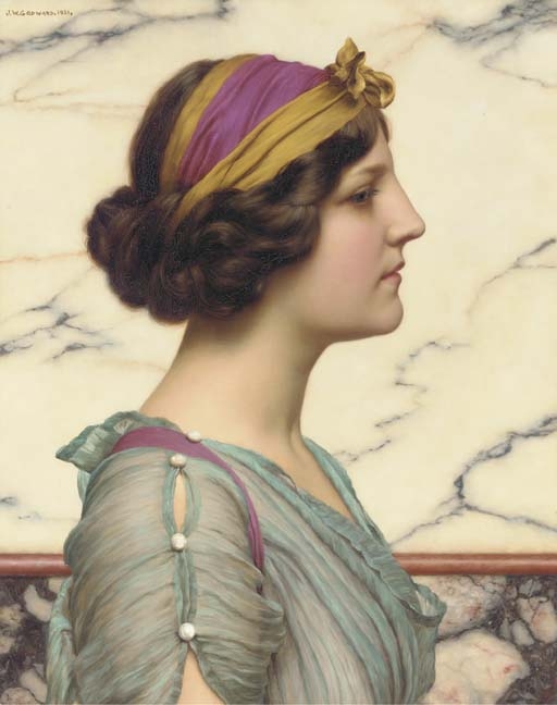 John William Godward | JOHN WILLIAM GODWARD, R.B.A. | Pyrallis (1918 ...