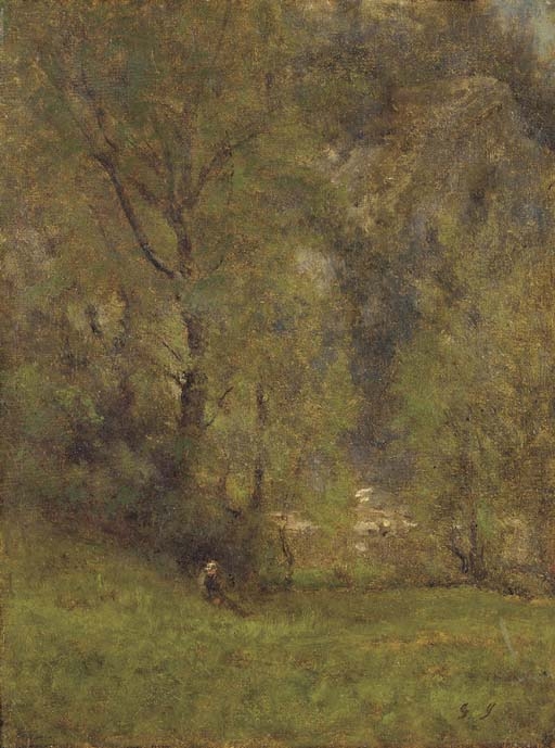 George Inness | Afterglow (Circa 1878) | MutualArt