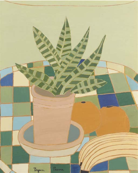 Bryan Pearce | Still life with fruit and vase | MutualArt