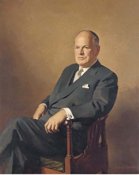 Edward Halliday | Portrait of Sir Edward Ferguson, seated | MutualArt