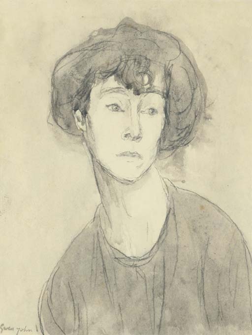 Gwen John | Portrait of Auguste Rodin (Circa 1910) | MutualArt