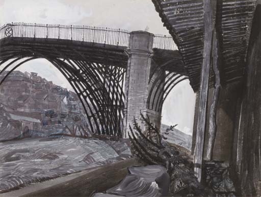 Edward Bawden | Iron Bridge (1956) | MutualArt