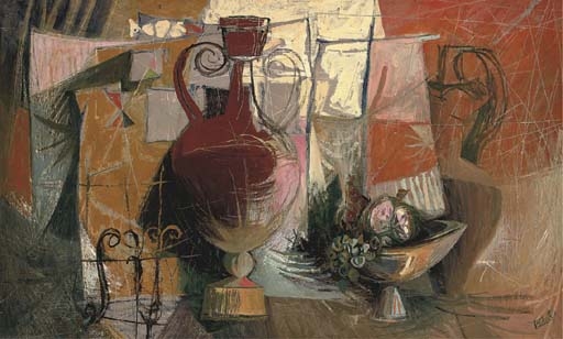 Hans Tisdall | Still life with vase | MutualArt