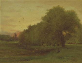 George Inness | Sunset (1892) | MutualArt