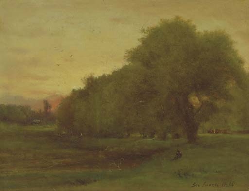 George Inness | Sunset (1892) | MutualArt