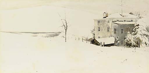 Andrew Wyeth | Heavy Snow (1967) | MutualArt