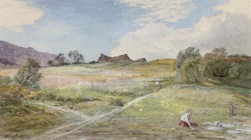 William MacTaggart I | Children in a highland landscape (1857) | MutualArt