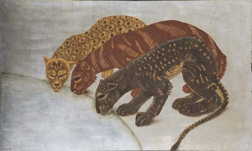 Jean Dunand | PARAVENT AUX SINGES, 1929 | MutualArt