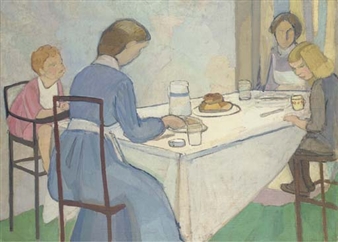 Vanessa Bell | Portrait of Molly MacCarthy (1912) | MutualArt