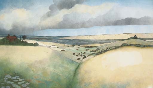 Edward Burra | Landscape near Rye | MutualArt