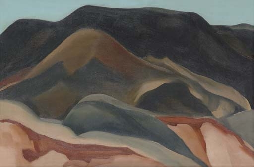 Georgia O'Keeffe | Small Lavender and Grey Green Hill (1964) | MutualArt