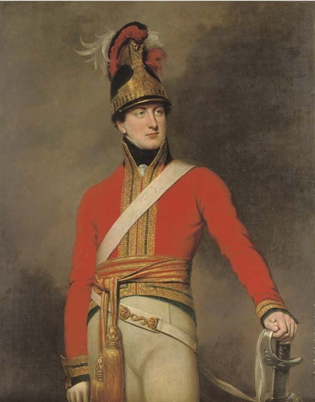 George Dawe | Portrait of an officer of the 1st King's Dragoon Guards ...