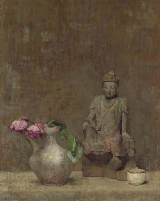 Hovsep Pushman | Still Life with Two Roses | MutualArt